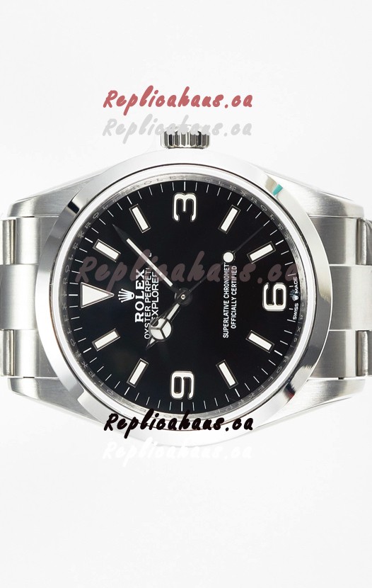 THEHAUSCA102024-10371 Rolex Explorer I Super Clone M124270 Black Dial ...
