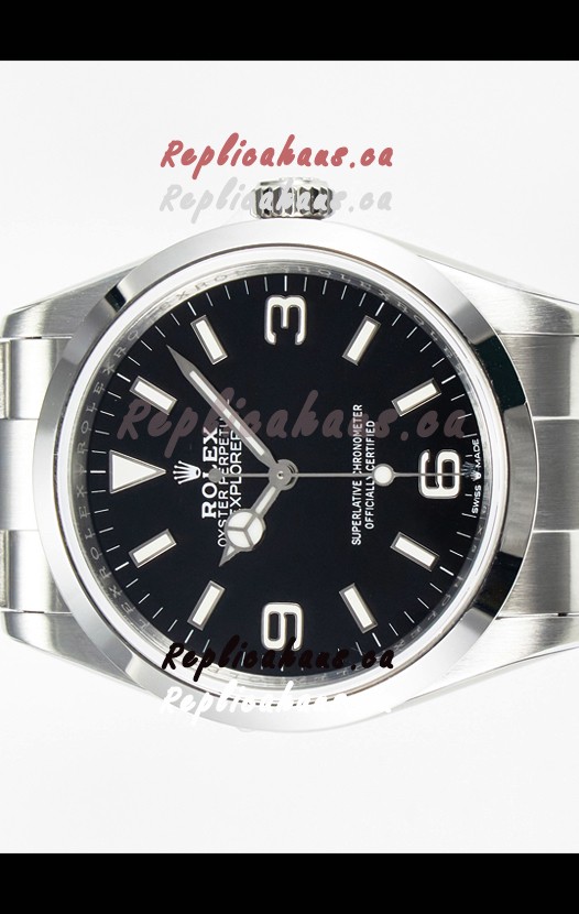 THEHAUSCA102024-10371 Rolex Explorer I Super Clone M124270 Black Dial ...